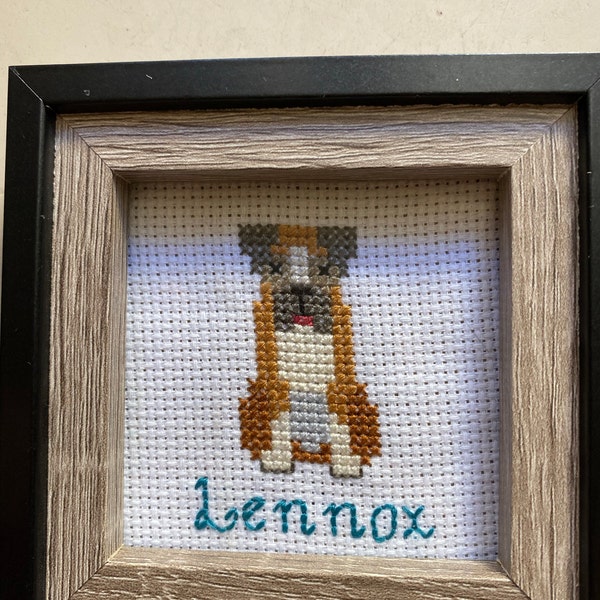 Boxer Cross Stitch Pattern - Etsy