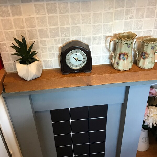 Vintage Acctim Mantel Clock 22cm Wooden Retro Mid Century 70s Desk ...
