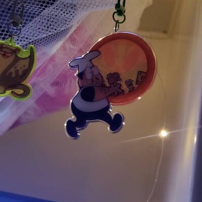 Pizza Tower Game Peppino Shaker Keychain Acrylic Keychain - Etsy