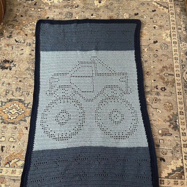 Little Train and Carriage Overlay Mosaic Crochet Block - Etsy