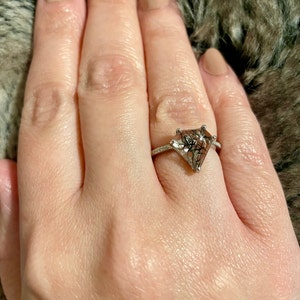 Infinity Garnet Engagement Ring Curve Wedding Band 8x10mm | Etsy