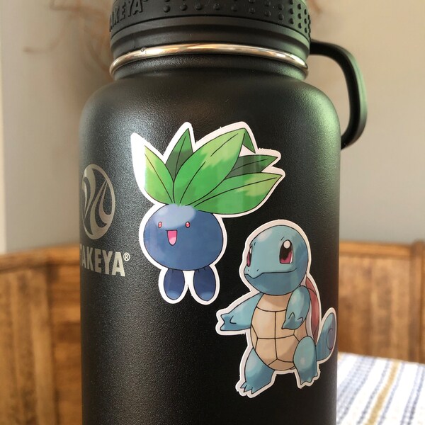 Squirtle Cute Anime Sticker | Waterproof Vinyl Decal for Laptop, Water ...