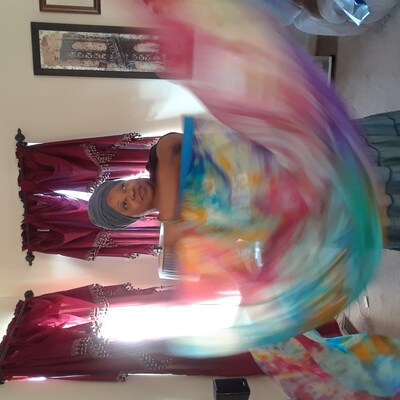 Beautiful Fire Hand Tie-dyed Silk Streamer - Etsy