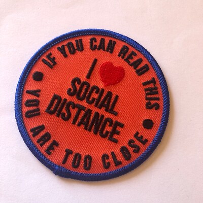 NEW Arrival i Love Social Distance Patches for - Etsy
