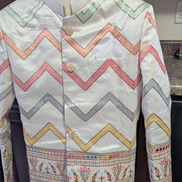 Custom Made Men Designer Black Jodhpuri Suit , Men Indo Formal Jacket ...