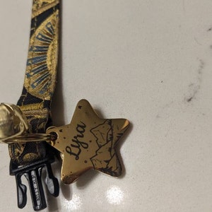 Cat Tag Cat Name Tag Hanging Tag Custom Tiny Cat Tag - Etsy