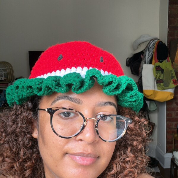 Crochet Watermelon Fundraiser Hat MADE TO ORDER - Etsy