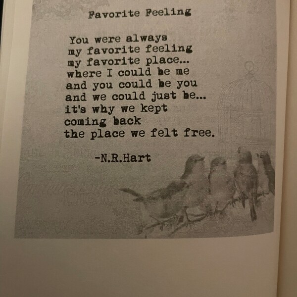 N.r.hart Original Signed Typewritten Poems - Etsy