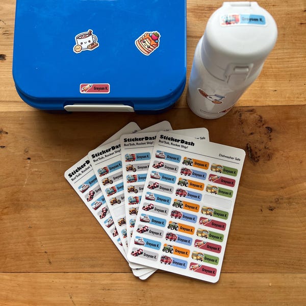 Personalized Sticker for Kids Cute Sticker for Girl Personalized Bubble ...