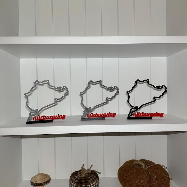 Nurburgring Desk Art Sculpture | Free Standing Nürburgring Nordschleife ...