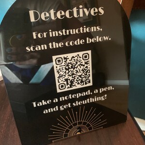 Arch Scannable QR Code Payment Table Sign Frosted Acrylic Business Sign ...