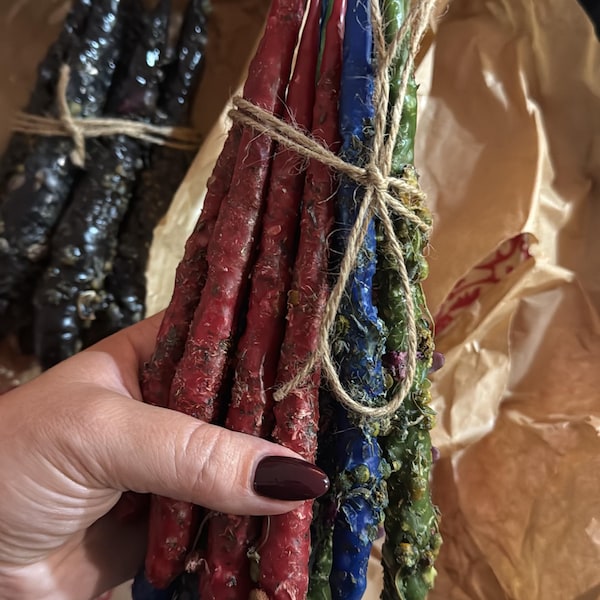 Witch Candles, 4 Candle Set , Altar Candles, Ritual Candles ,witch ...
