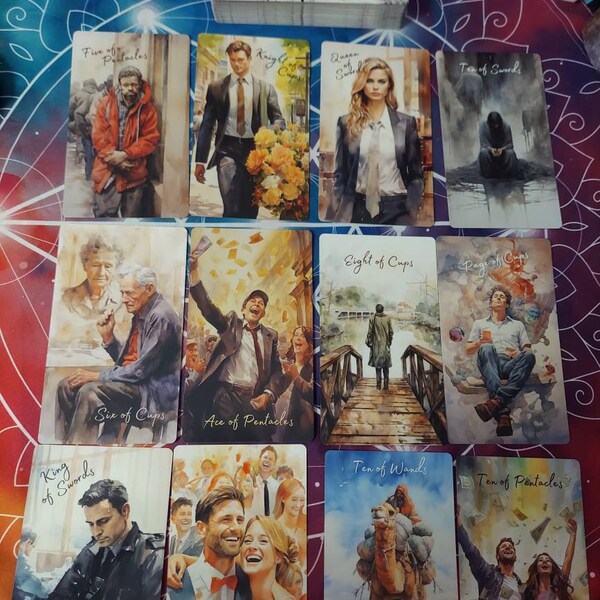 Beginner Oracle Deck, Printable Oracle Cards, Digital Download, Pink ...