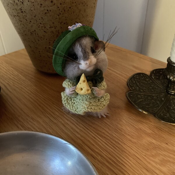 Needle Felted Mouse, Teddy Animals, Handmade. - Etsy