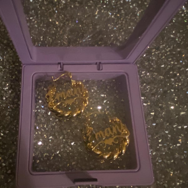 Custom Nameplate Necklace, Name Necklace Silver, Double Name Plate ...