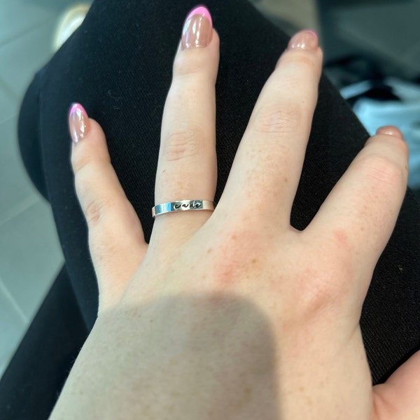 Script Name Ring, Sterling Silver Personalized Rings, Personalized ...