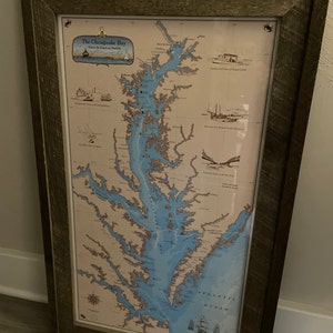 New Jersey Shipwreck Chart: Sandy Hook to Cape May *single Driftwood ...