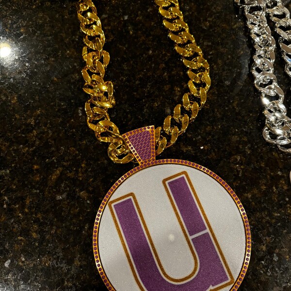 Custom Swag Spinner Chain Logo Miami Cuban Link Swag Bling Turnover ...