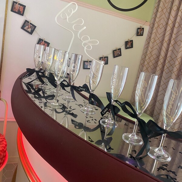 Personalised Ribbon Name Tags, Name Place Cards for Wedding, Wedding ...