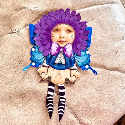 Steampunk Paper Doll Time Traveler Kitty Articulated Puppet - Etsy