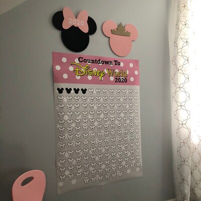 Disney Countdown Poster, Disney Calendar, Disney Countdown Sign ...
