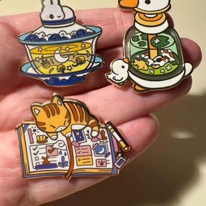 Enamel Pin Meowster Piece Pin Set - Etsy