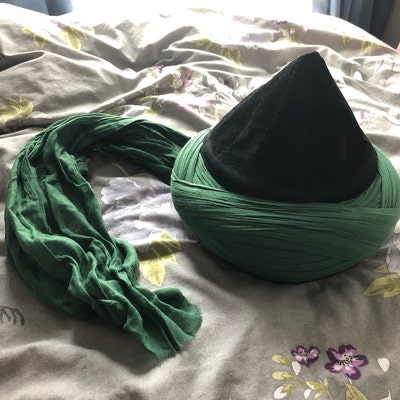 Handmade Naqshbandi Cap, Black Cyprus Imamah, Unique Islamic Art, Imam ...