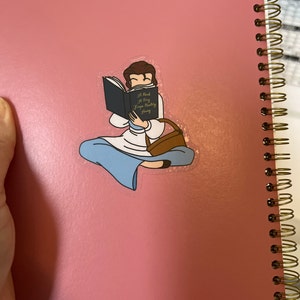 Bookish Belle Sticker/ Beauty and the Beast, Waterproof, CLEAR or WHITE ...