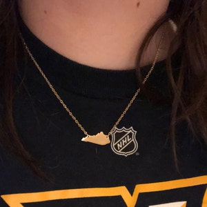 Kentucky State Necklace in Gold, KY State Gold Necklace - Etsy