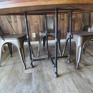 4 Square Metal Table Legs With Wheels 2table Legs 4 | Etsy