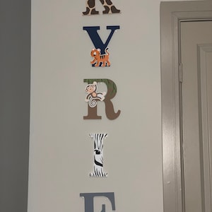 Safari Theme Hand Painted Letters - Etsy