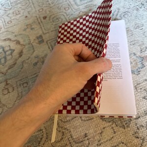 Wrap-around Book Cover, Book Sleeve, Padded Book Cover, Fabric Book ...