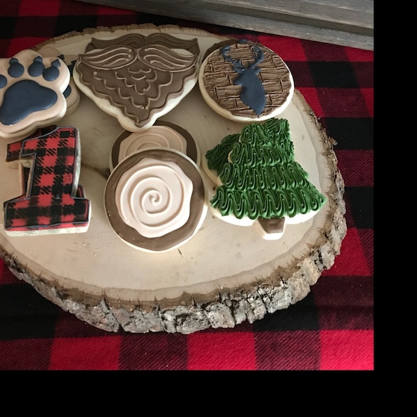 Lumberjack, Deer Themed Cookies (36 Cookies) - Etsy