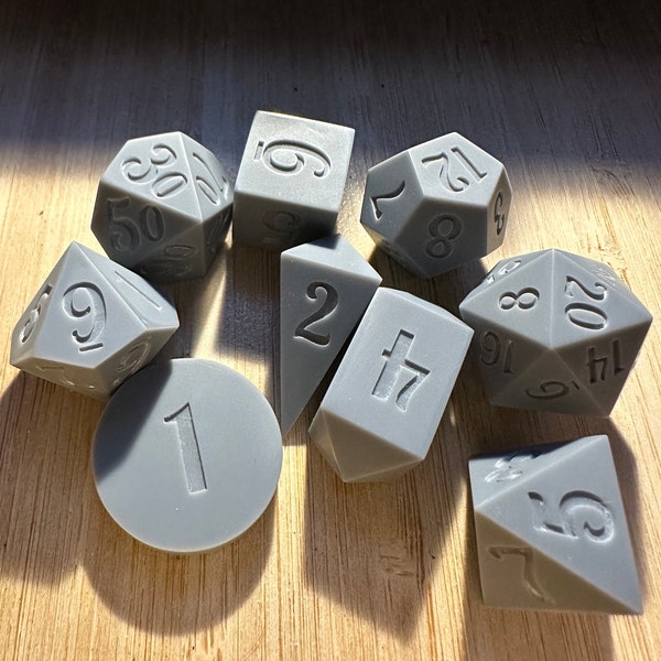 Ready to Print Sharp Edge Pip D6 Dice Masters for 3D Printing Oversize ...