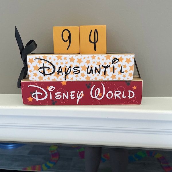 Disney Countdown, Disney World Countdown, Disneyland, Countdown Blocks ...