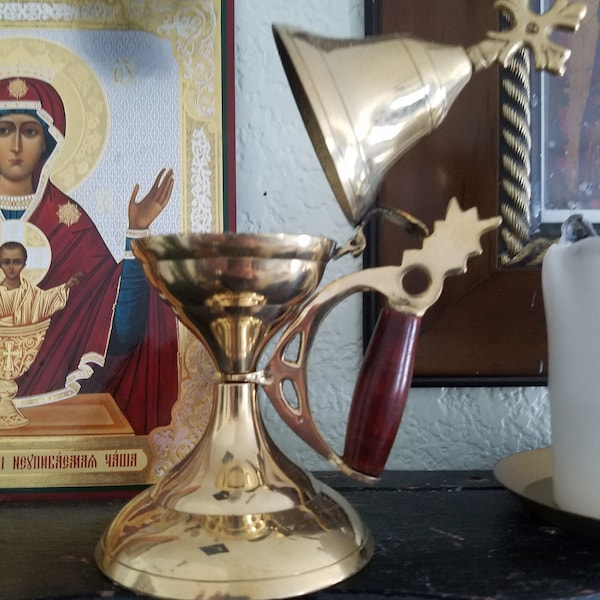 Orthodox Censer From Brass With Wooden Handle 19 Cm - Etsy