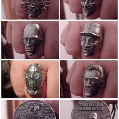 Hand Sculpted Inverted Pentagram Hand Pendant : Oxidized Alpaca Silver ...