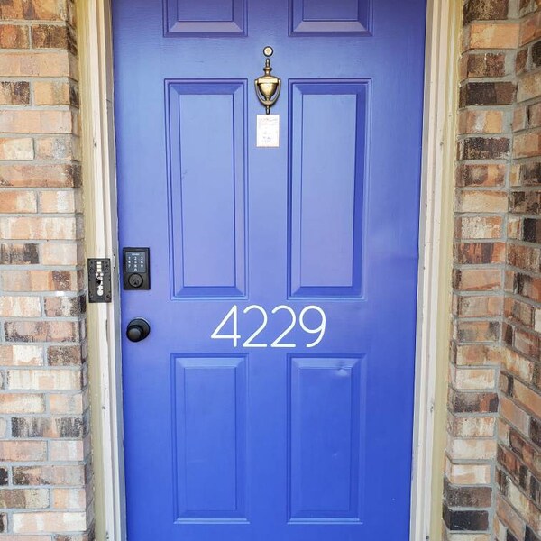 Custom Mailbox Address Numbers, Modern Door Numbers, Mailbox Decals ...