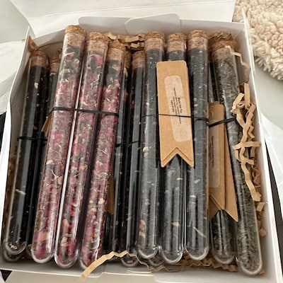 Tea Wedding Favour DIY Test Tube Bridal Shower Baby Shower Loose Leaf ...