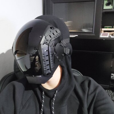 Cyberpunk 2077 Tactical Helmet Samurai Mask Photography Street Shooting ...