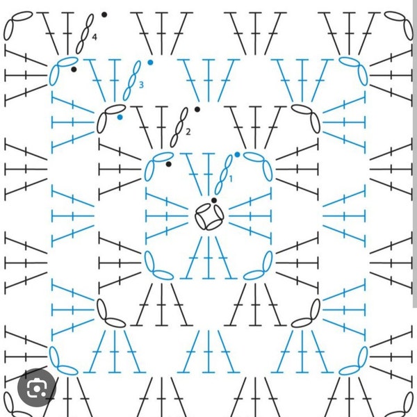CROCHET PATTERN - Square Scramble - Crochet Blanket Pattern, Baby Throw ...