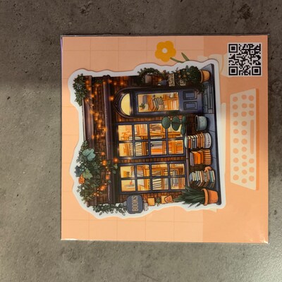 Bookshop Sticker, Bookshelf Sticker, Book Sticker, Bookstore Sticker ...