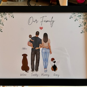 Personalised Family Print Custom Family Art Print Personalised Family ...