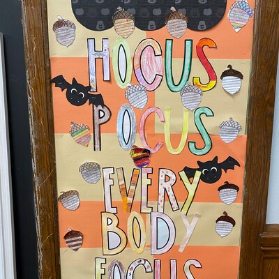 Hocus Pocus Everybody Focus Halloween October Bulletin Board Kit - Etsy