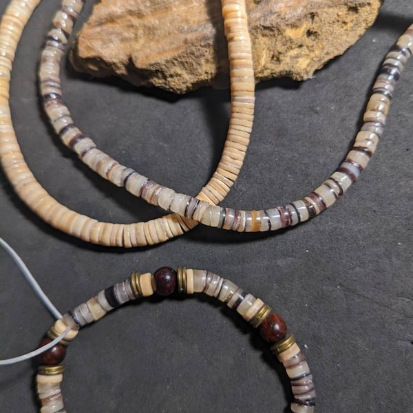 Hammer Shell Heishi Beads (4 - 5 Mm / 24 Inches Strand) - Etsy