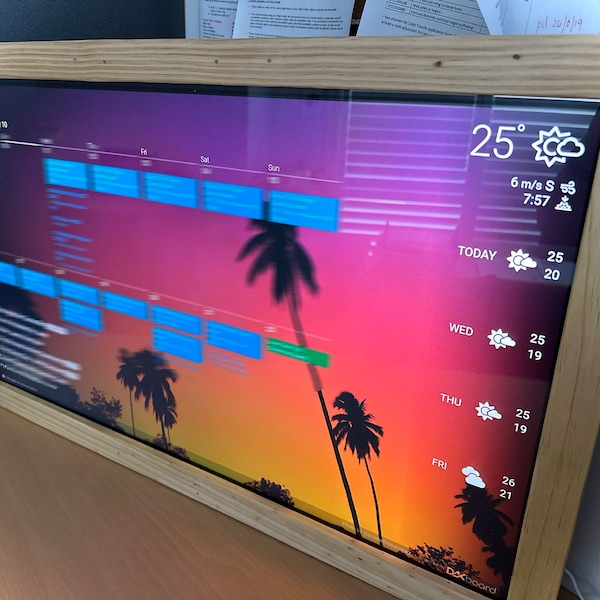 32inch Floating Frame Digital Wall Display (family Planner, Digital ...