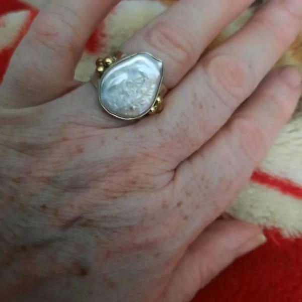 Sterling Silver Heart Dangle Charm Ring Love Ring for Her Silver ...