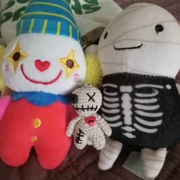 Mini Voodoo Style Doll Crochet Amigurumi Keychain, Backpack Charm ...