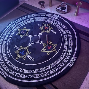 Solomonic Magick Protective Circle Ceremonial Rug - Etsy