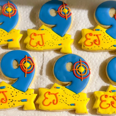 Number Nine With Banner Cookie Cutter Number 9 Cookie Cutter - Etsy